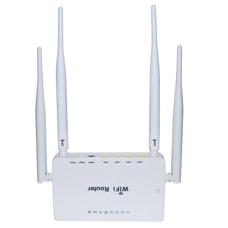 Wireless Router with Four Antennas