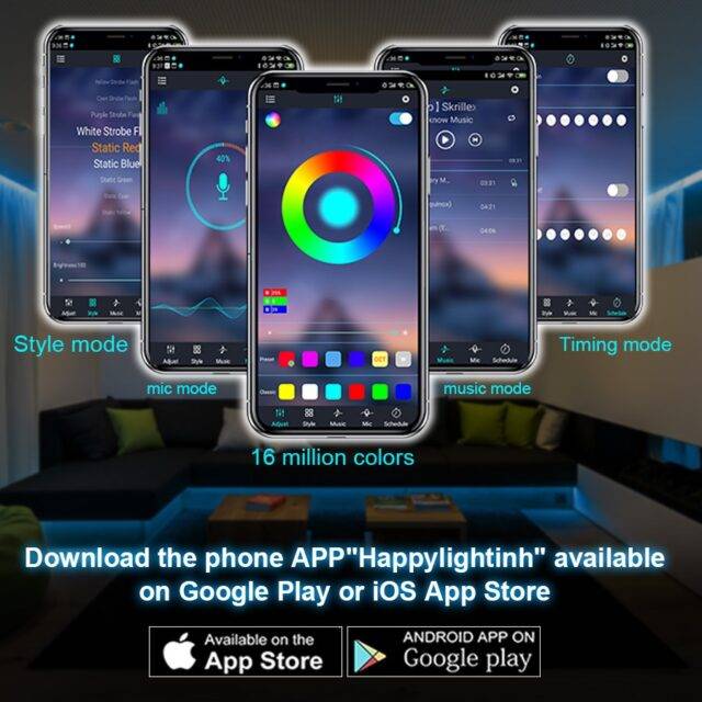 LED Strip Lights With Remote Control